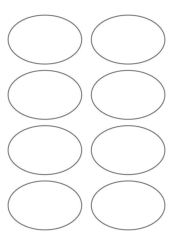 Printable Oval Label Template